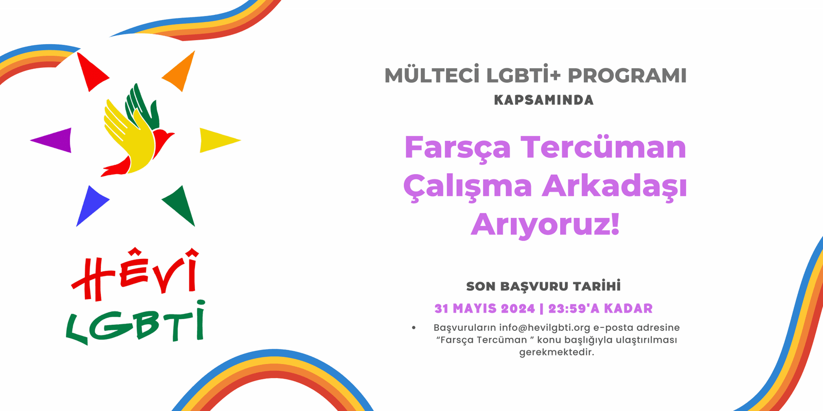 Farsça Tercüman Çalışma Arkadaşı Arıyoruz! – Hevi LGBTİ